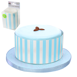 Cake Wrapper Blue Stripe 100 cm - Sydney Party Shop