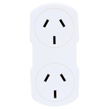 Adaptor Double (Vertical) White