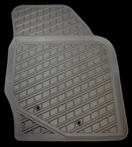 Volvo XC90 Rubber Floor Mats (OEM) | Taupe Beige 2003-2006