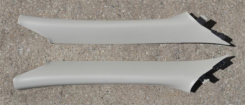 Volvo S60 A-Pillar Interior Panels - "Oak" (PLASTIC PAIR)