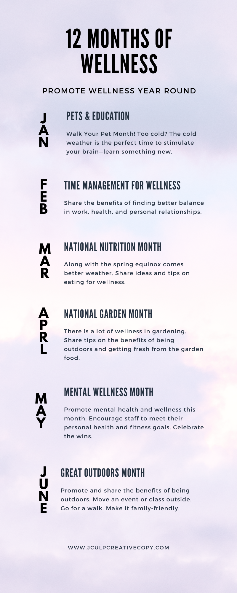12 Months of Wellness Promotions - EstheticsNW.com
