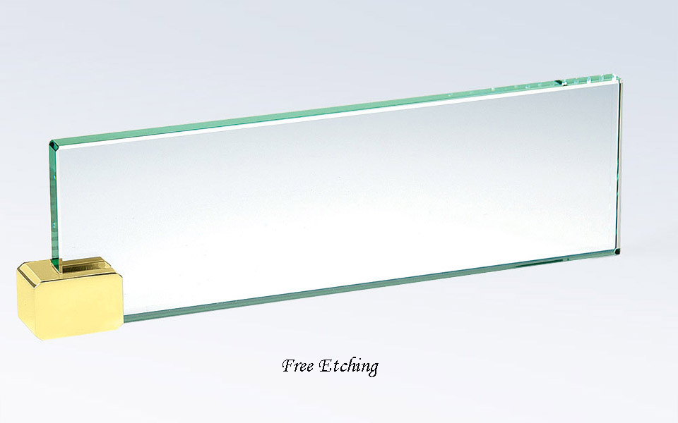 Military Name Plates | Desk Signs | Glass Name Plate | Glass Etching Fever