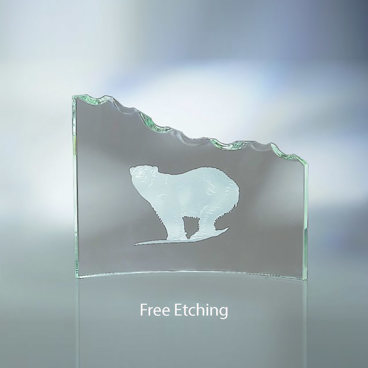 Engraved Awards | Wave Rope Edge Glass Award | Recognition Award ...