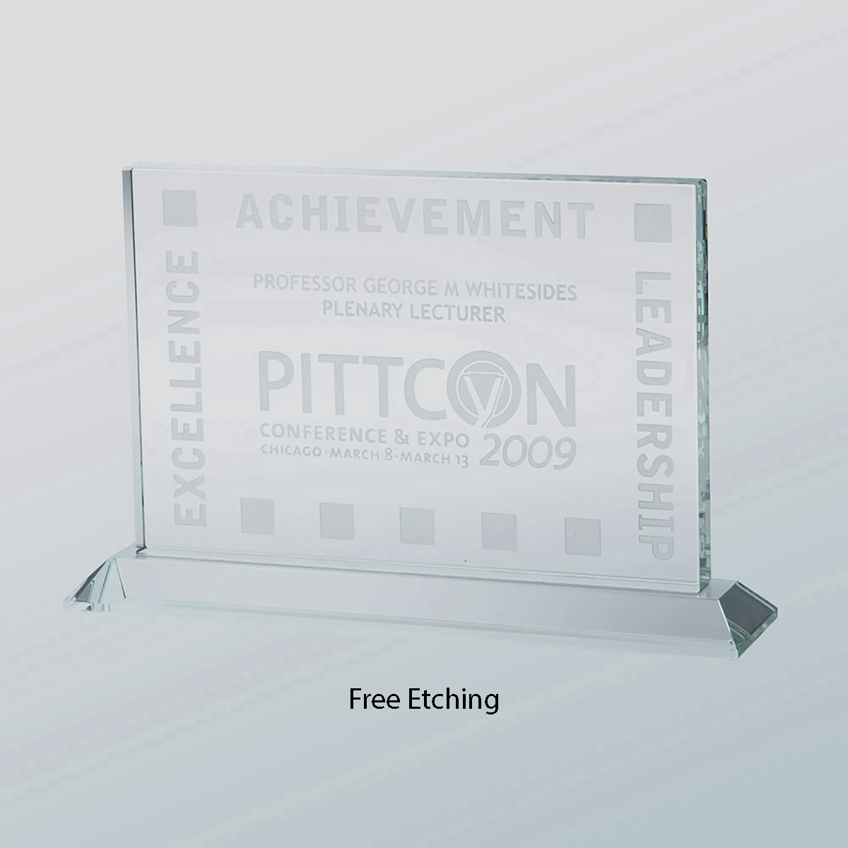 Horizontal Rectangle Glass Awards | Crystal Awards | Glass Awards ...