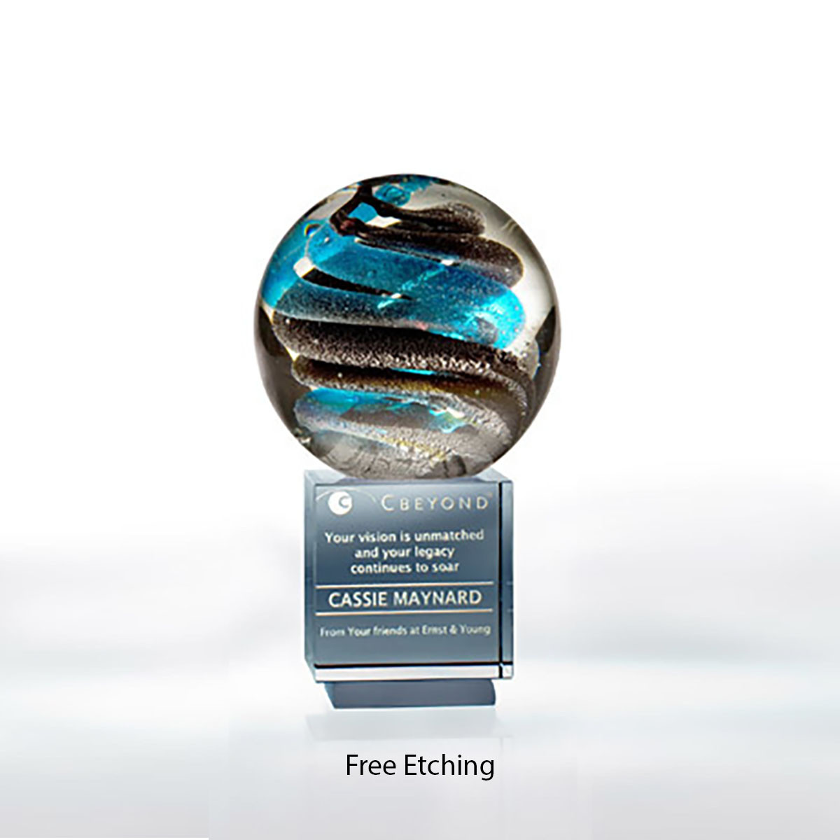 Custom Trophies | Personalized Awards | Helix Award | Glass Etching Fever