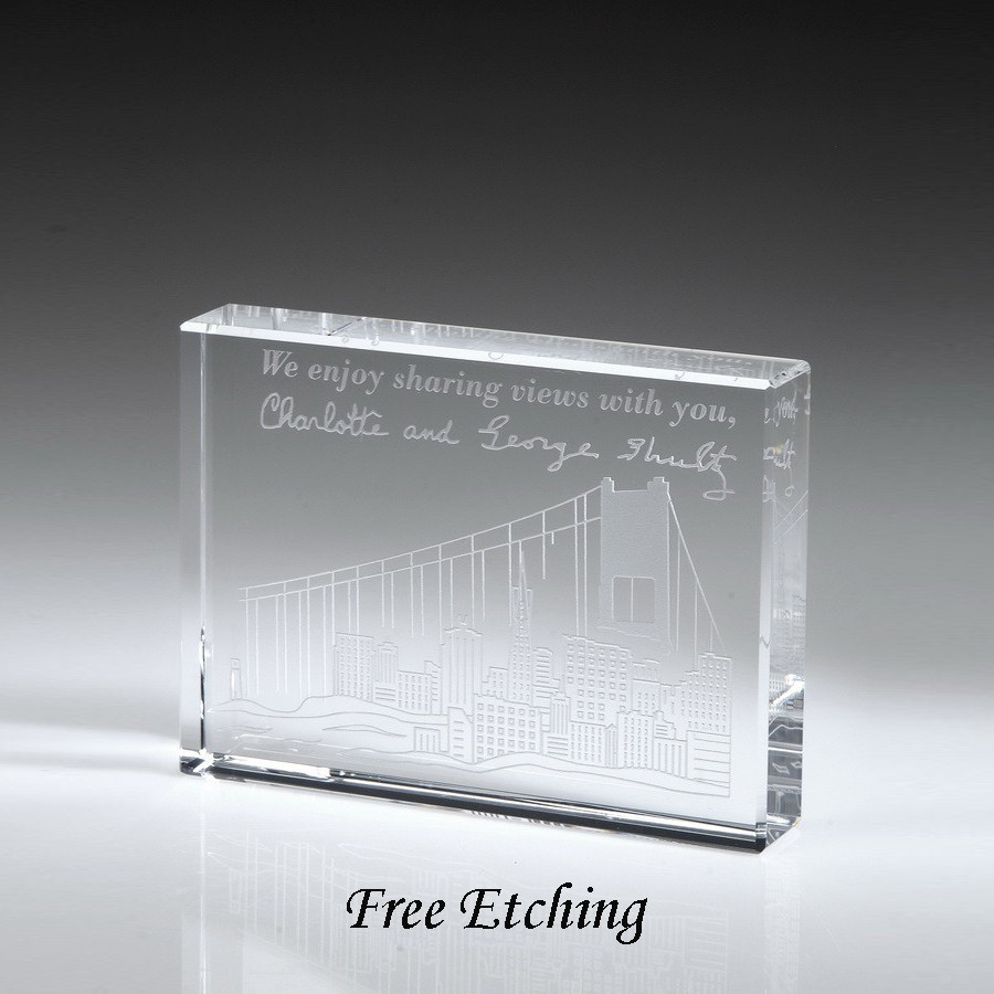 Personalized Corporate Gifts | Engraved Paperweights | Rectangle ...