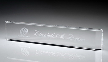 Crystal & Glass Name Plates | Free Personalization | Glass Etching ...
