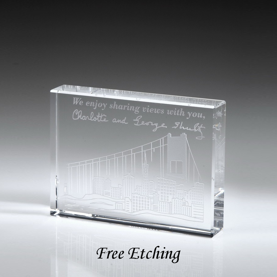 Personalized Corporate Gifts | Engraved Paperweights | Rectangle ...
