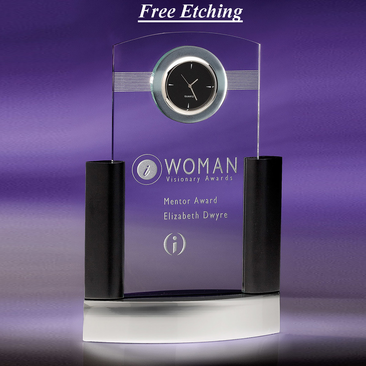 Unique Desk Clocks | Office Clocks | Neopolitan Clock | Crystal Gifts ...