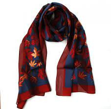 Maple Leaf Silk Scarf | Canadian Gifts