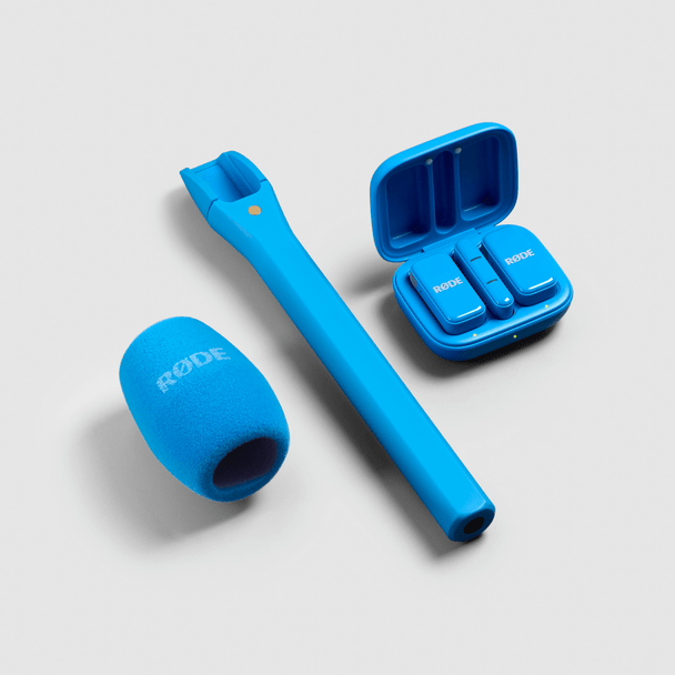 Micro Interview Kit Ultra-Compact Wireless Interview Kit (BLUE)
