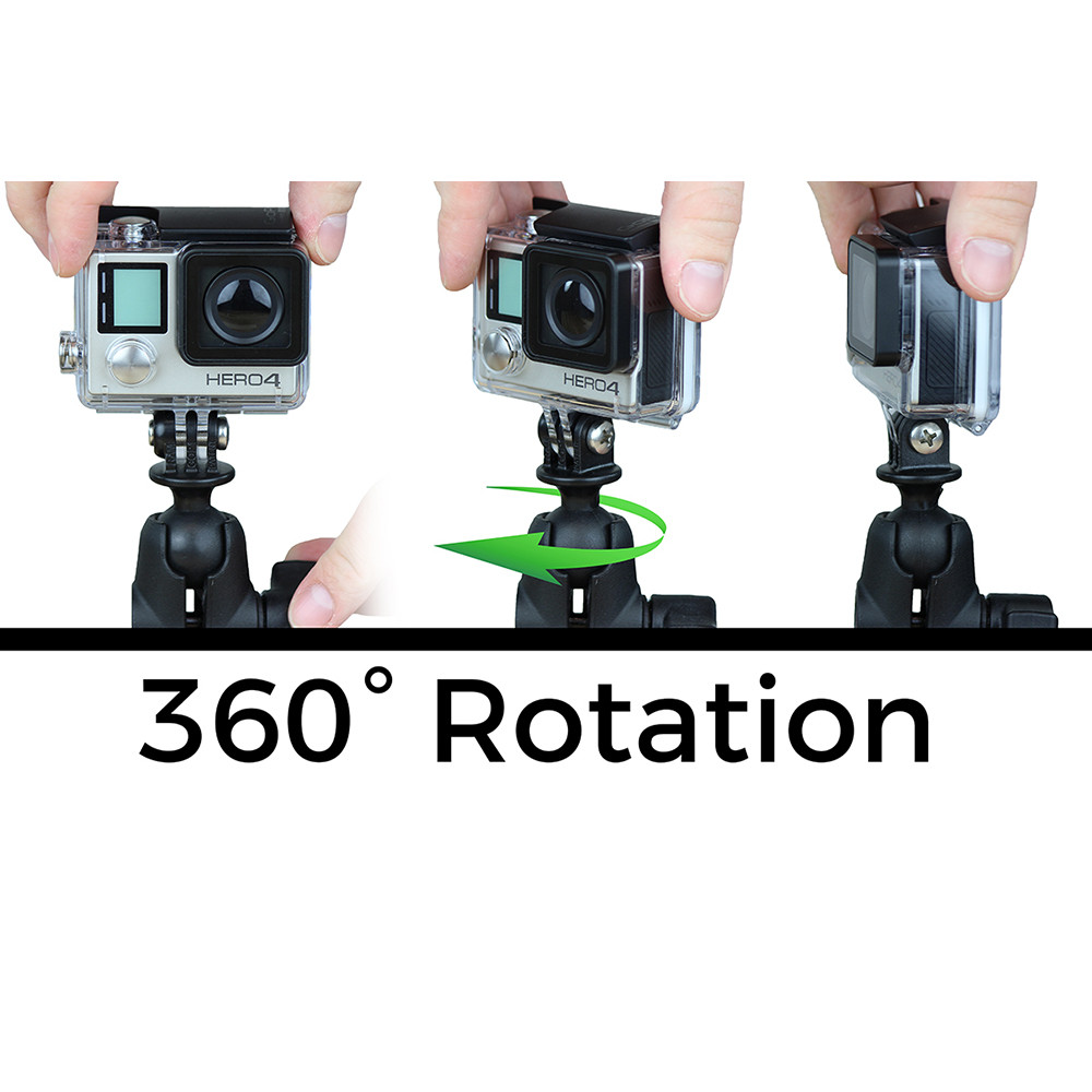 RAM Mount RAM 1" Ball Adapter for GoPro Bases with Short Arm and Action ...