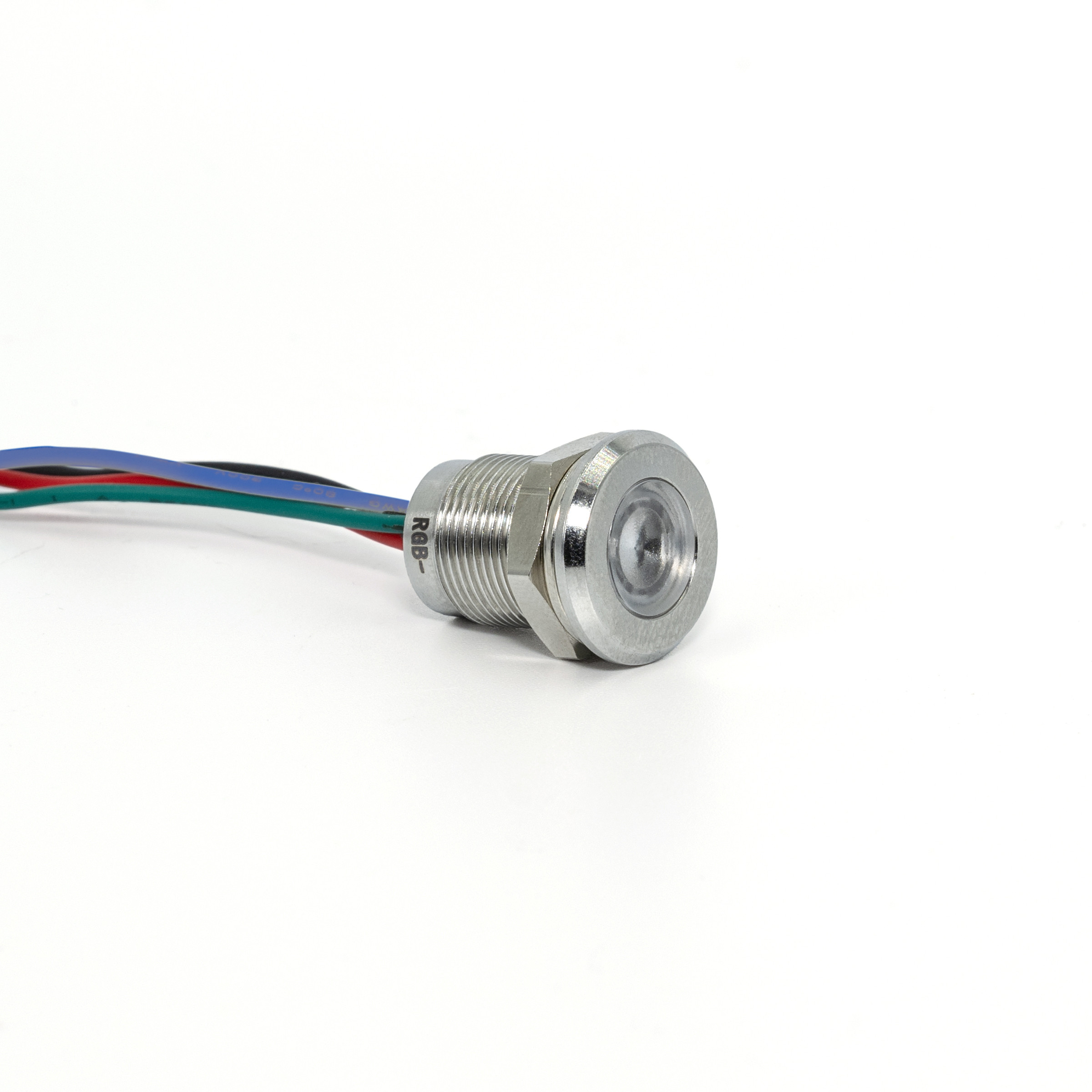 624 LED PMI 12MM RGB 3VDC W/ Wires - Dialight Signals & Components