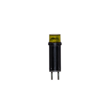 28V DC YELLOW (AMBER) SHORT CYLINDRICAL LED INDICATOR - Dialight ...