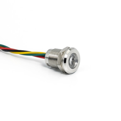 624 LED PMI 12MM RGY 12VDC W/ Wires - Dialight Signals & Components