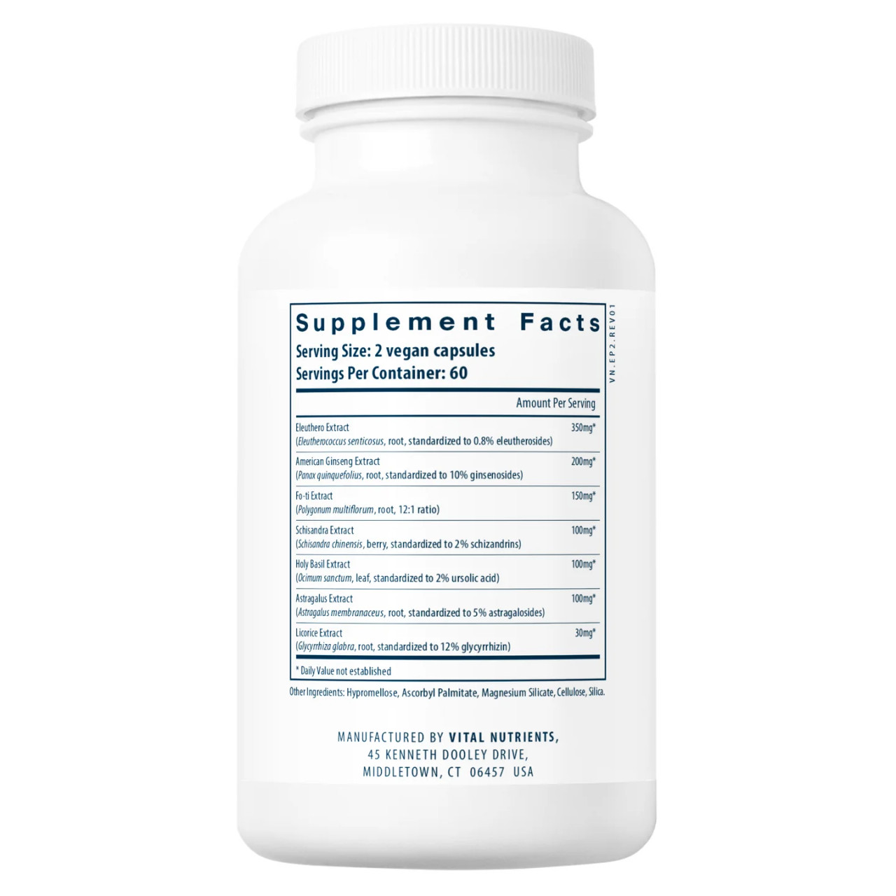 Vital Nutrients Energy Plus - 120 capsules - Free 2 to 4 Day Delivery