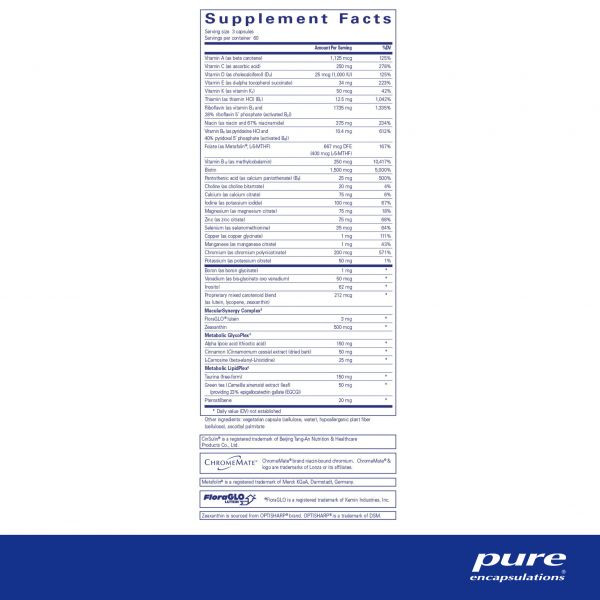 Pure Encapsulations PureLean Nutrients 180 Capsules