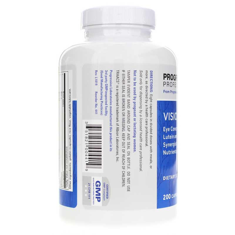 Progressive Labs Visio Plex - 200 Capsules - Free 2 to 4 Day Delivery