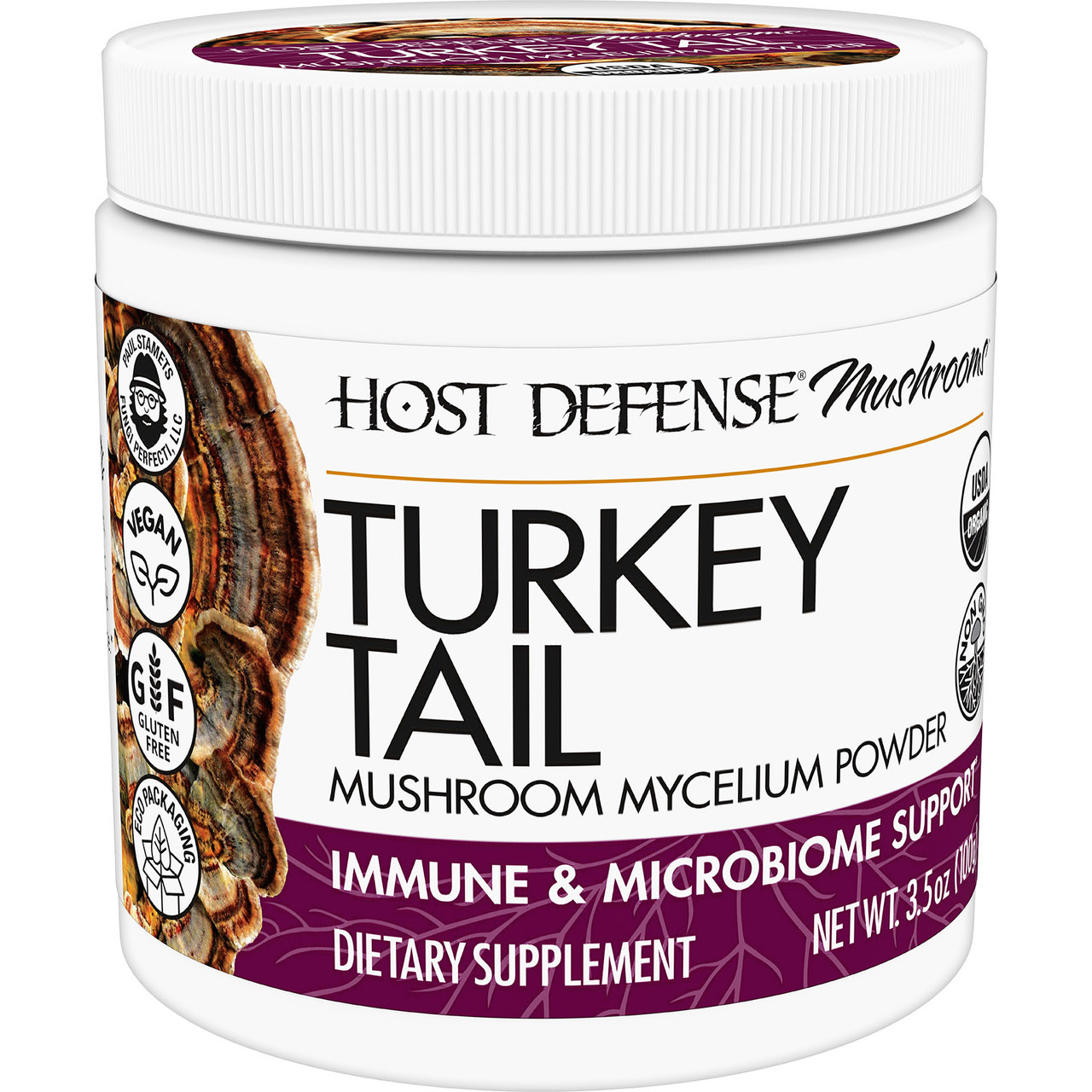 Turkey Tail Mushroom Mycelium Powder, Host Defense