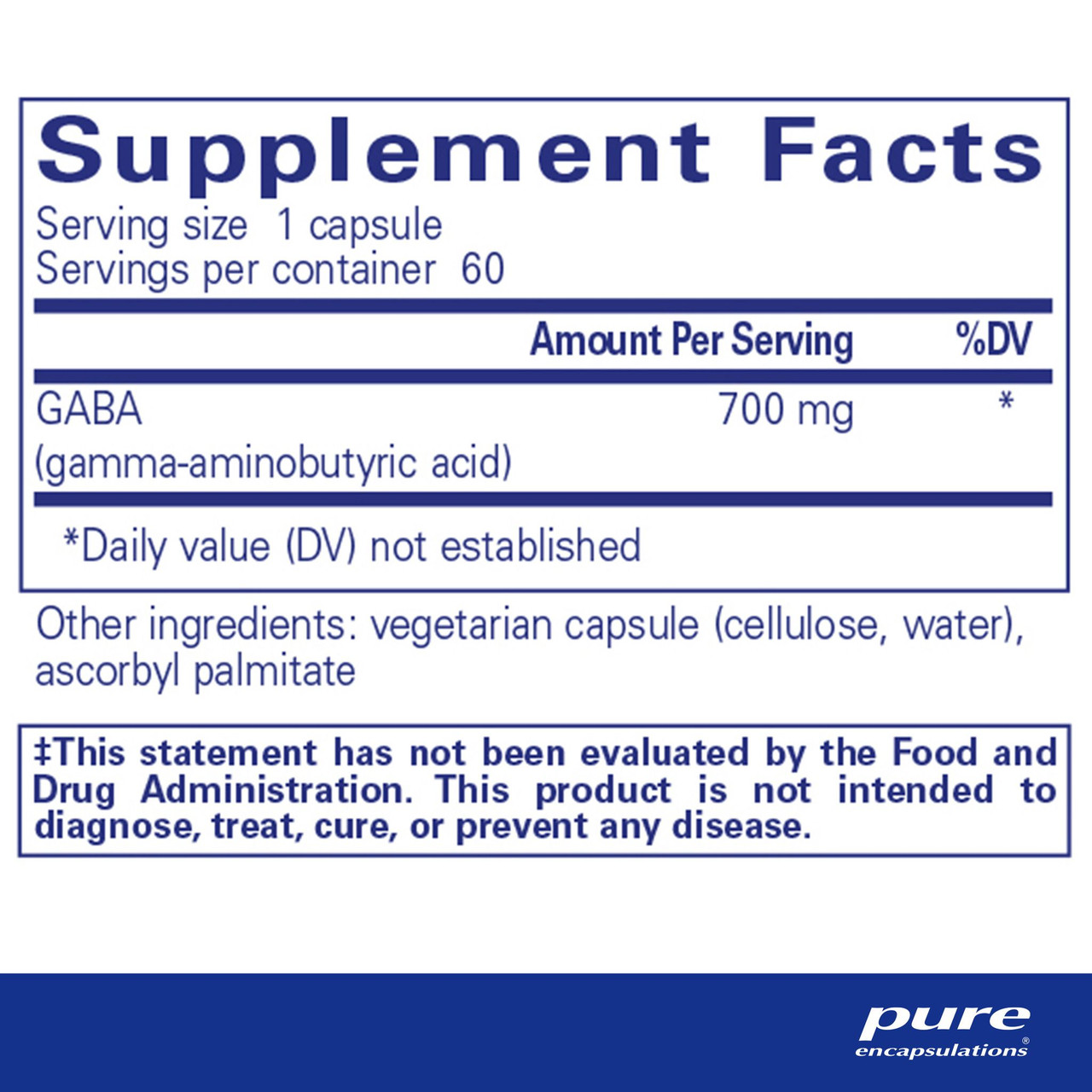 Pure Encapsulations GABA - Capsules