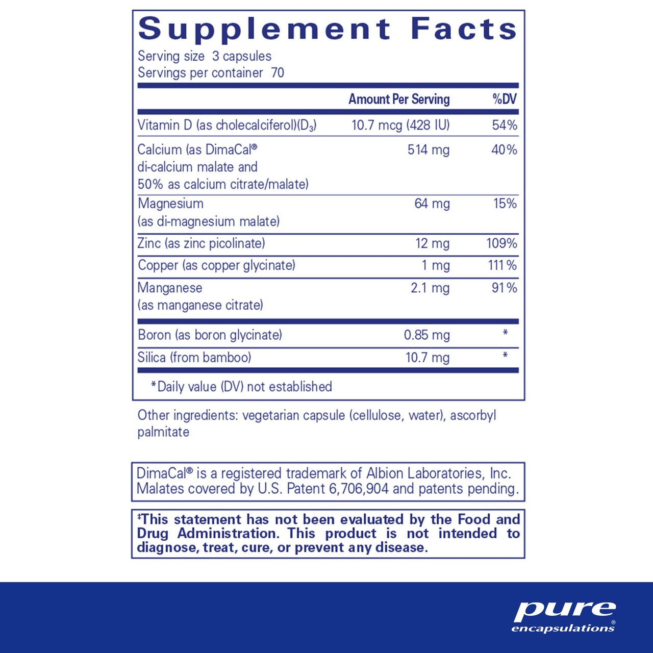Pure Encapsulations OsteoBalance - Capsules - Free 2 to 4 Day Delivery