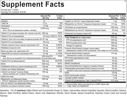 Ortho Molecular Alpha Base Premier Packs - 60 Packets - Free 2 to 4 Day ...