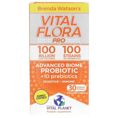 Vital Flora Pro Advanced Biome Probiotic + Prebiotics, Vital Planet