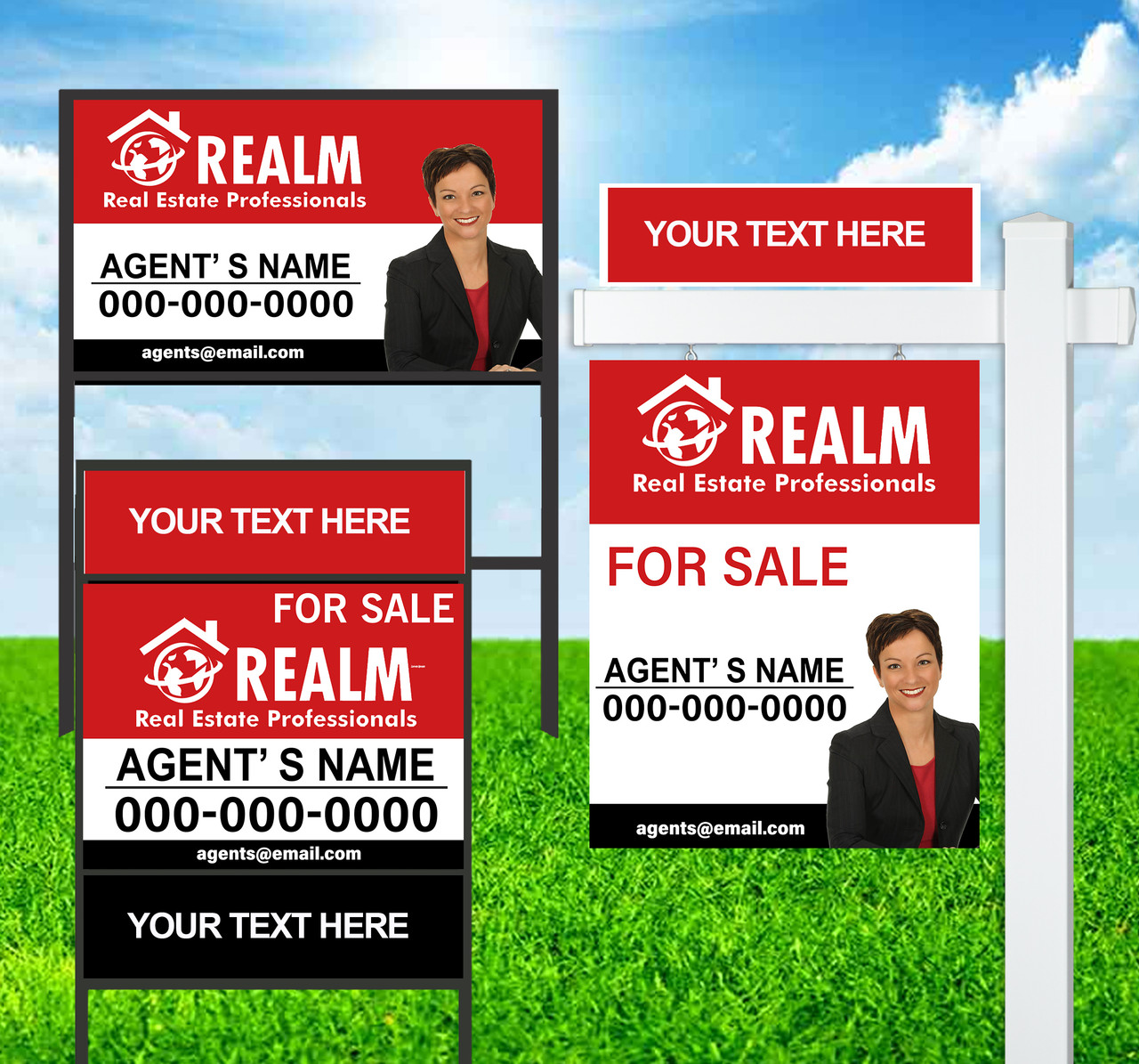Realm Realty - Realm Sign Units - Champions Printing