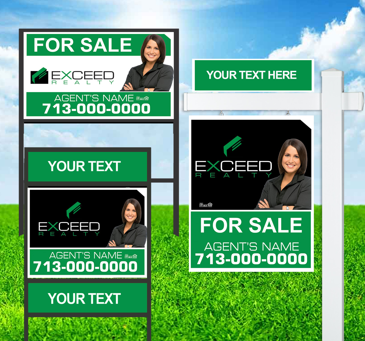 Exceed Realty - Exceed Realty Sign Units - Champions Printing