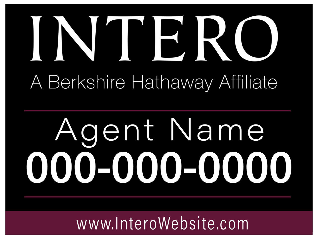 Intero Sign Panel 2 - Champions Printing