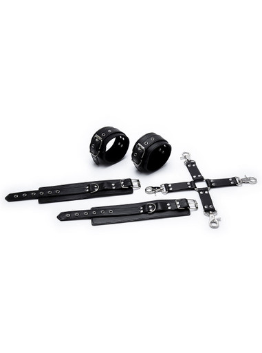 The Lollipop X Tie Restraints with Ankle & Wrist Cuffs - Black ...