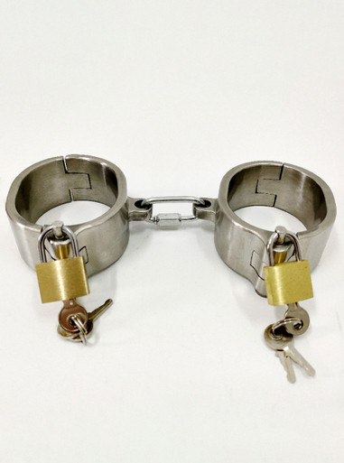 Heavy Duty Stainless Steel Handcuffs | The Lollipop Adult Shop