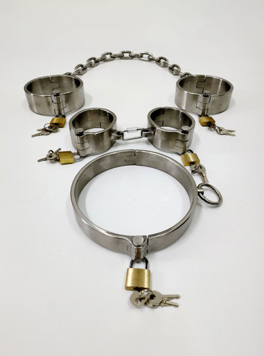 Ultimate Heavy Duty Locking Restraint Set - Stainless Steel Collar ...