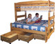 Bunk Bed Plan Full-Twin Stackable with Storage Drawers