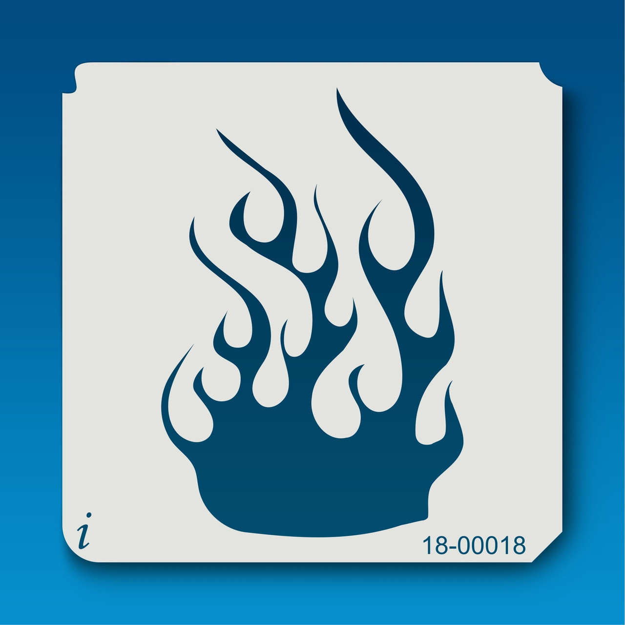 Flame Stencils for Walls and Crafts | stencils online llc