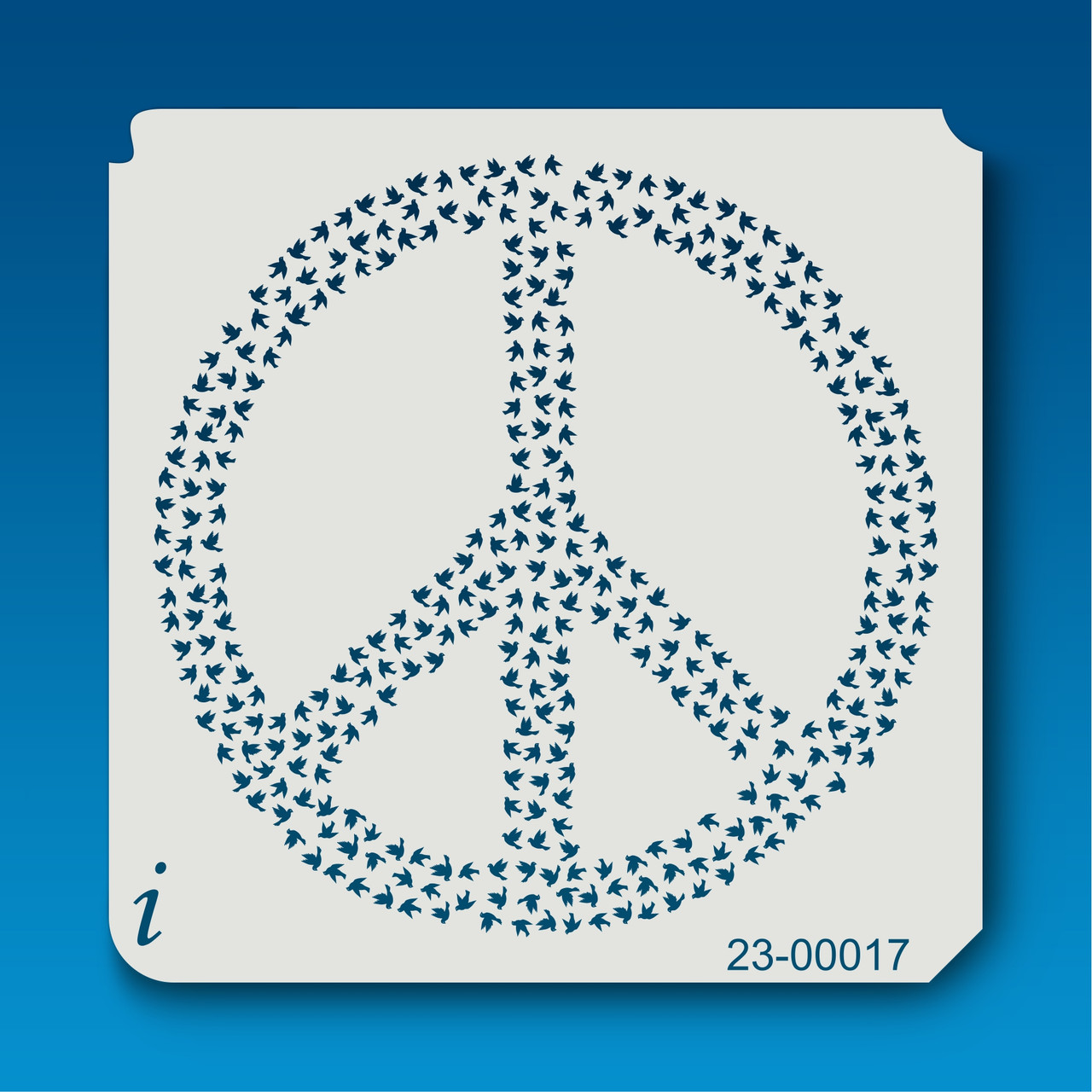 23-00017 Peace Stencil Template - iStencils