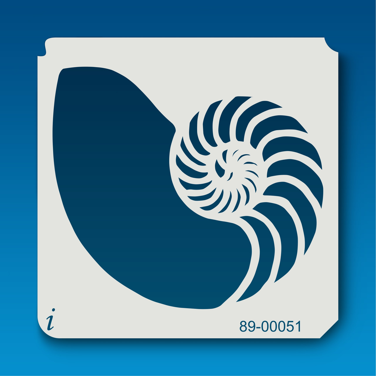 89-00051 Nautilus Shell Stencil - iStencils