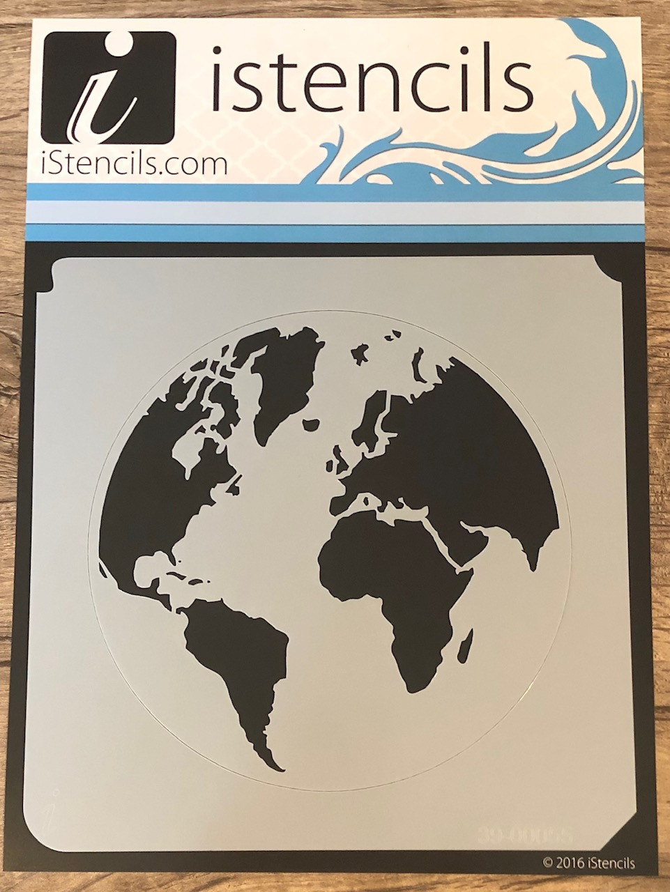 Earth stencil | Geography stencils | iStencils