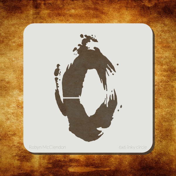 inky circle stencil | Robyn McClendon Hearth Codes: Cycles Stencils ...