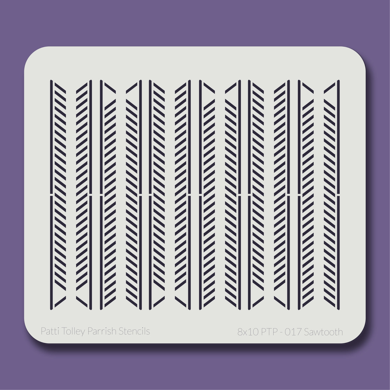 8X10 PTP-017 Sawtooth Stencil - iStencils
