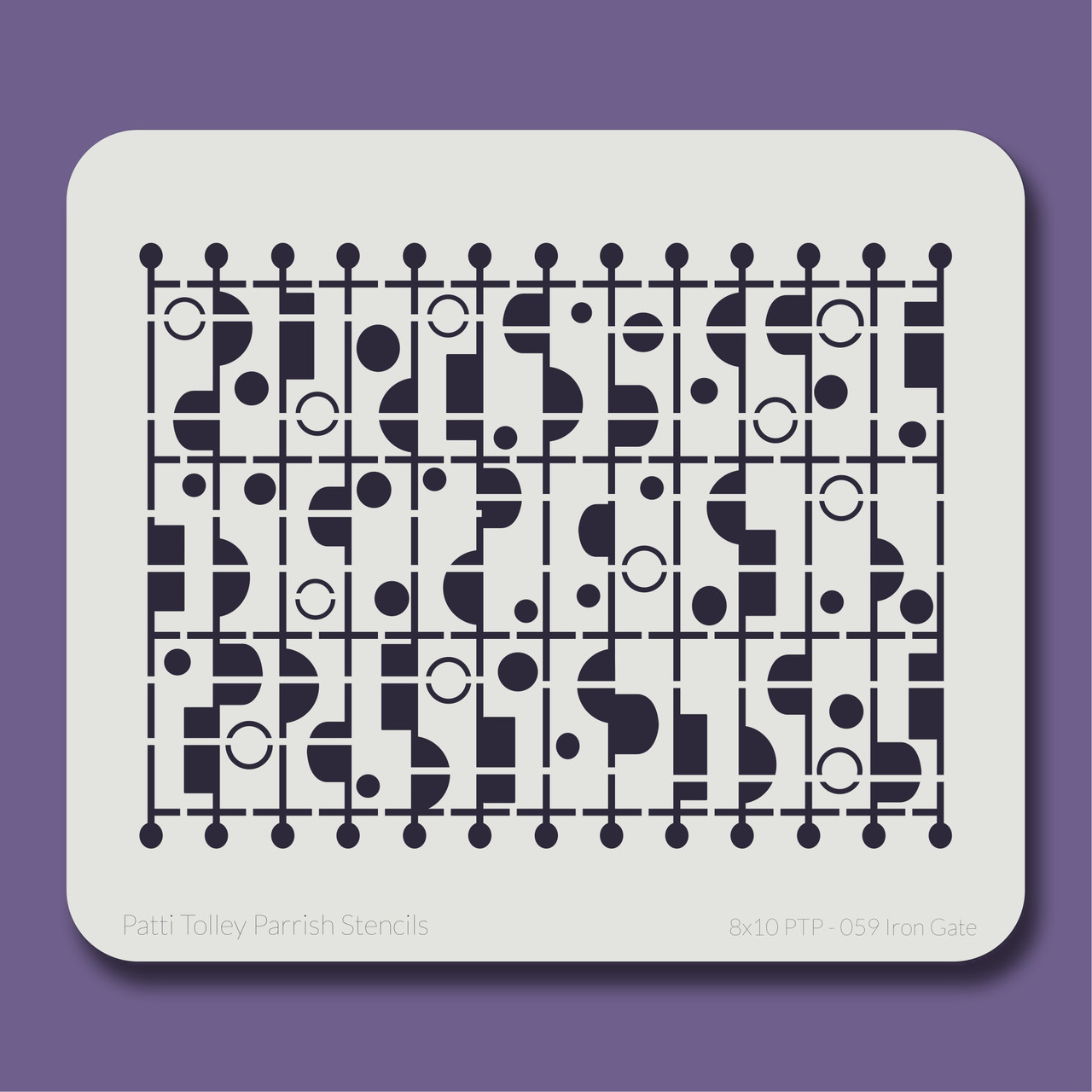 8X10 PTP-059 Iron Gate Stencil - iStencils