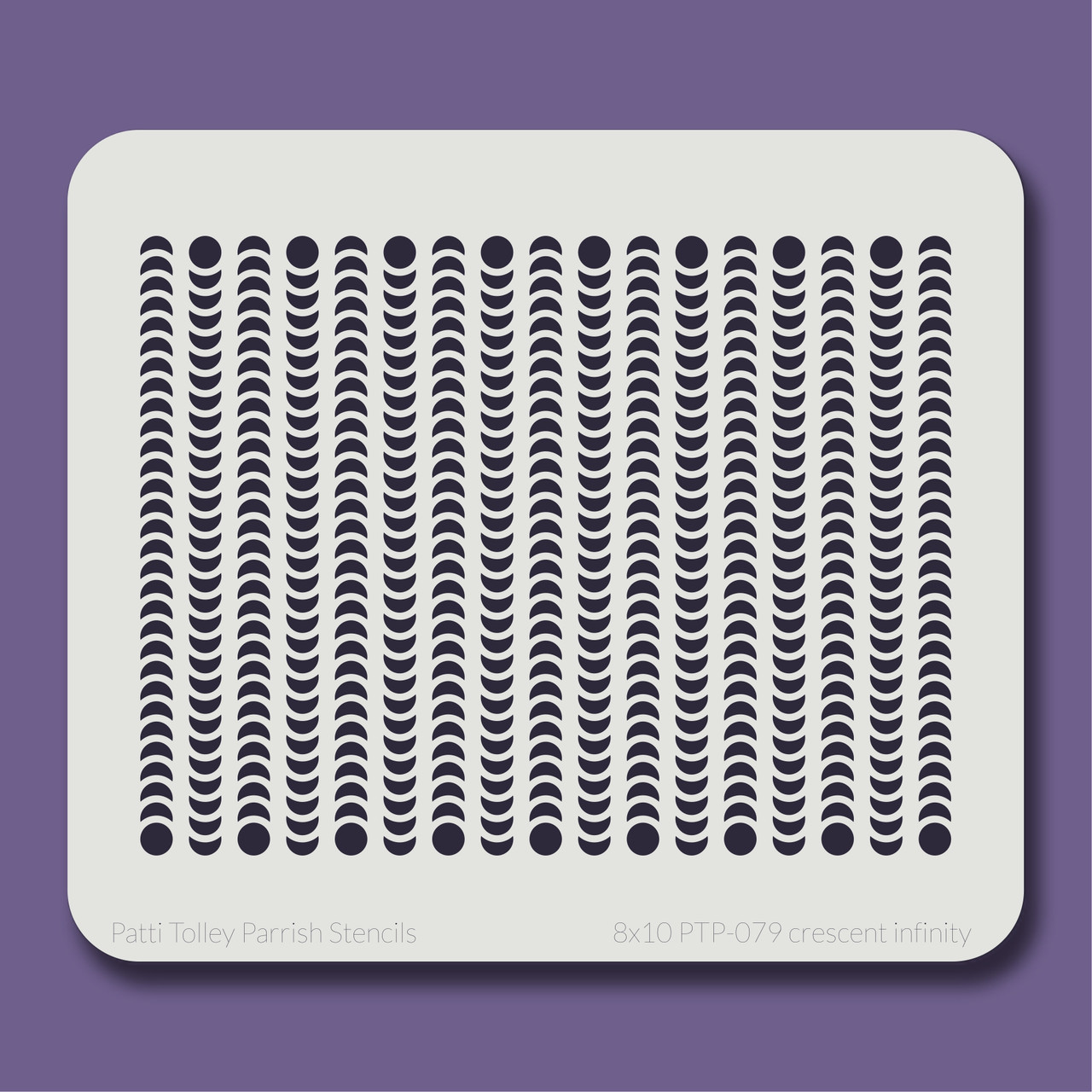 8x10 PTP-079 crescent infinity stencil - iStencils