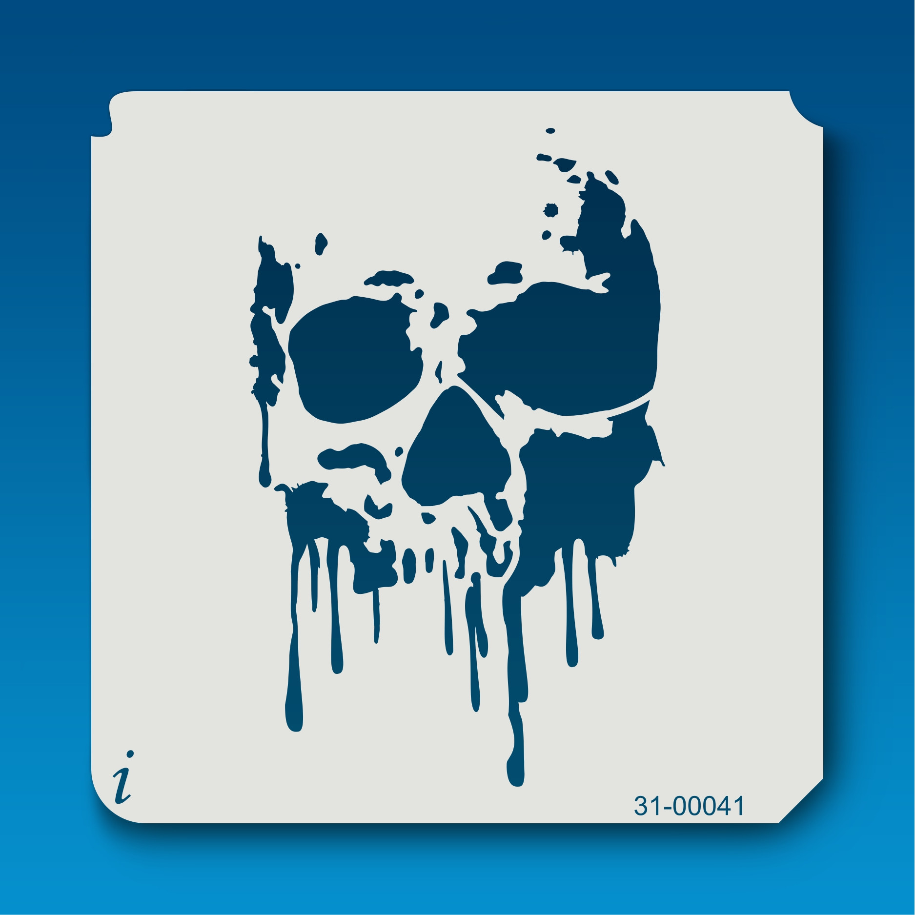 31-00044 Tribal Skull - iStencils