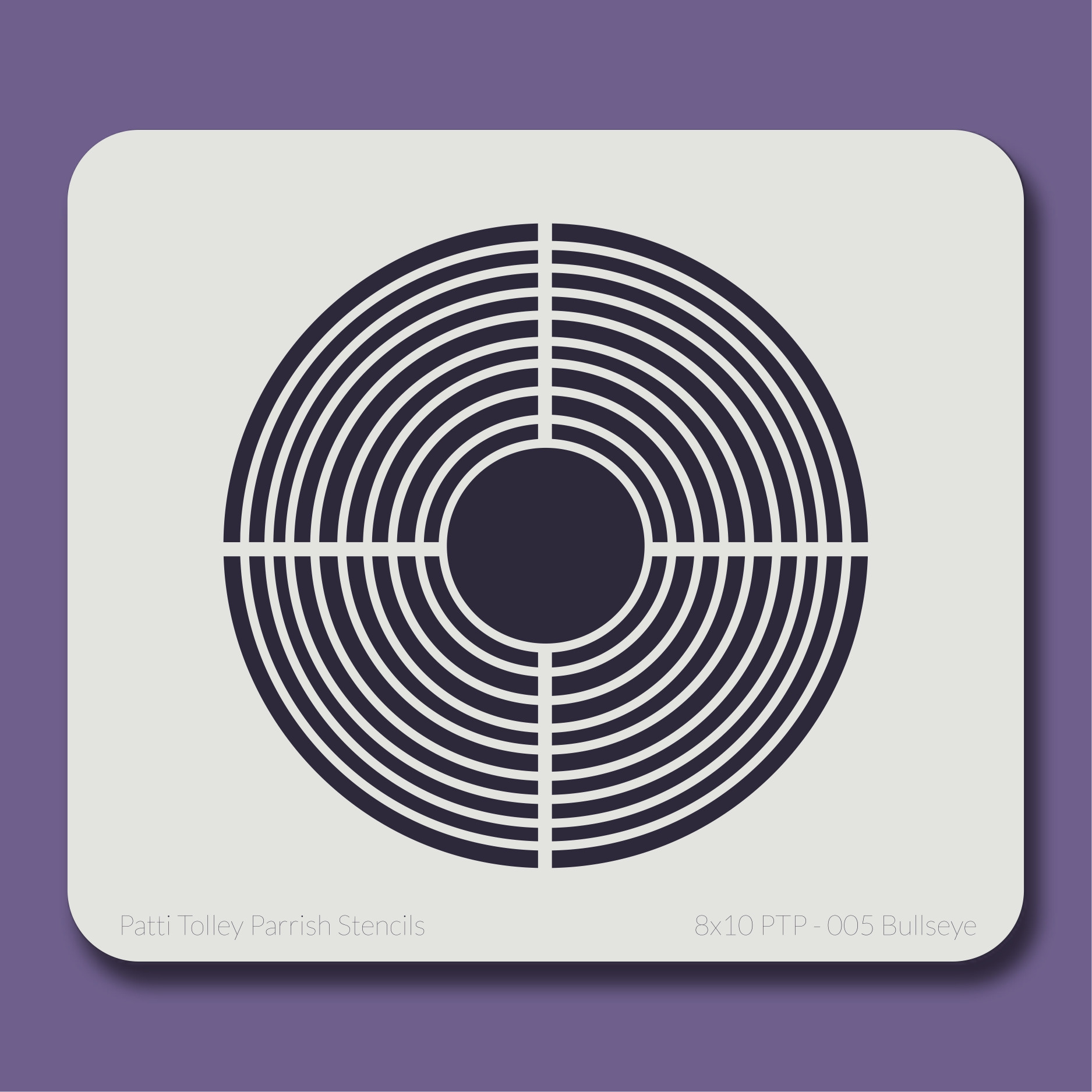 8X10 PTP-005 Bullseye Stencil - iStencils