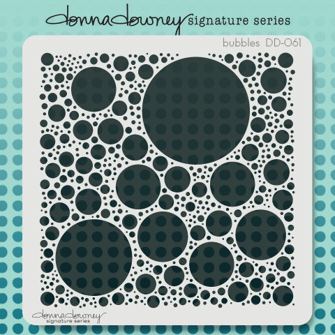DD-061 bubbles stencil - iStencils