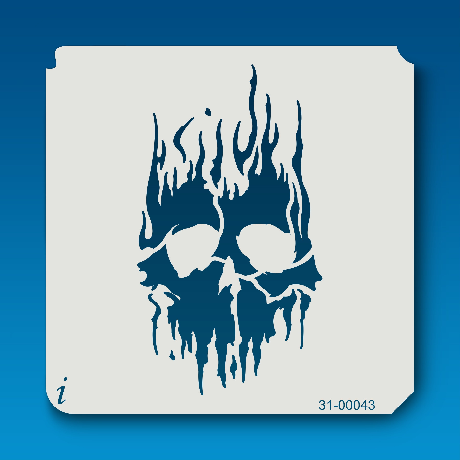 31-00044 Tribal Skull - iStencils