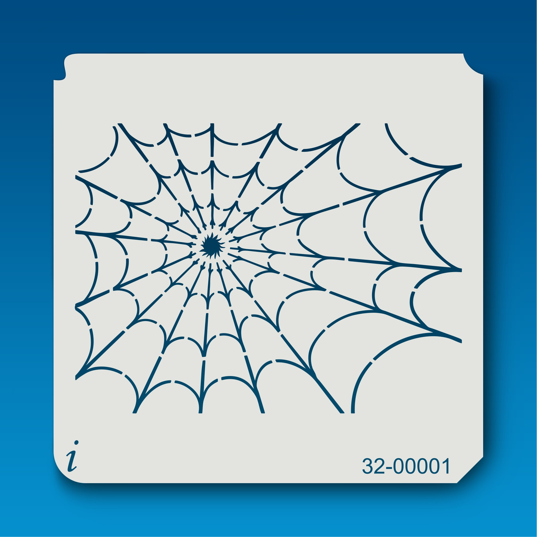 32-00001 Spider Web Paint Stencil - iStencils
