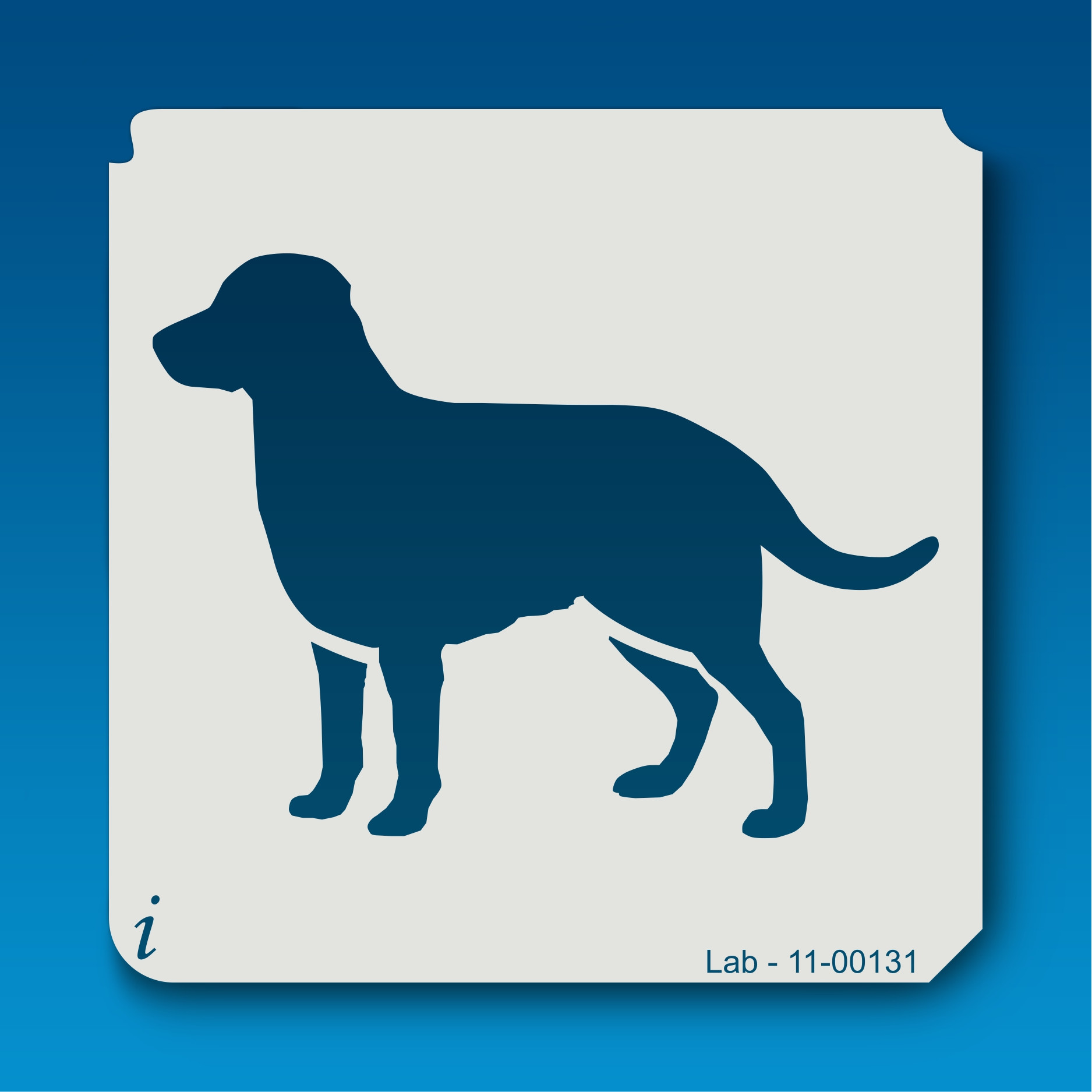 11-00131 lab dog stencil - iStencils