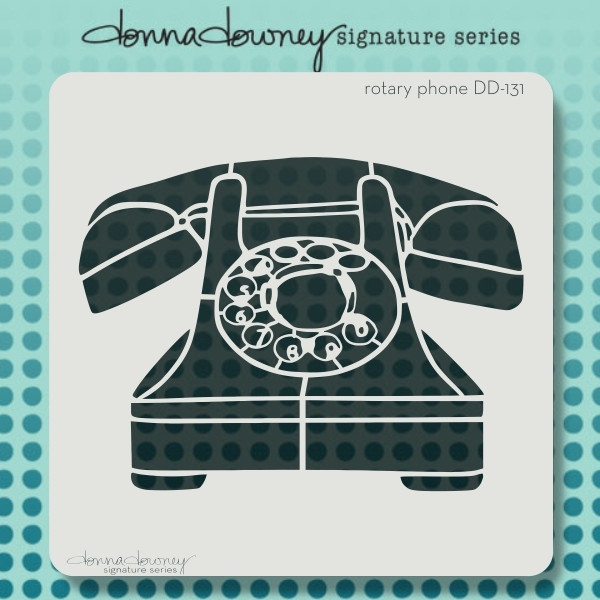 DD-131 rotary phone stencil - iStencils
