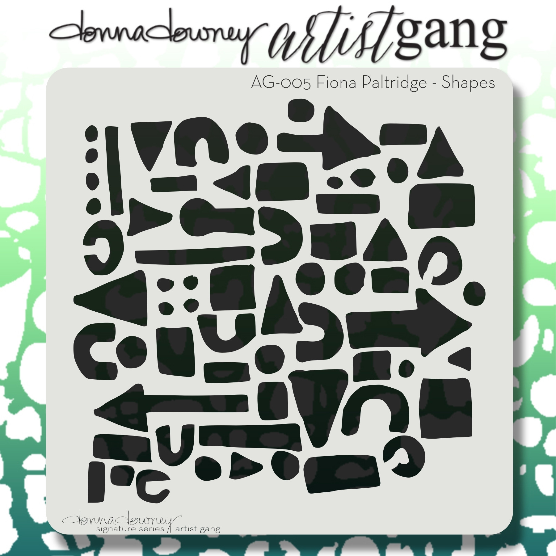 DD-113 Matisse shapes stencil - iStencils